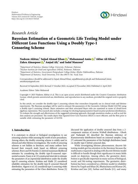 pdf bayesian estimation of a geometric life testing model under different loss functions using