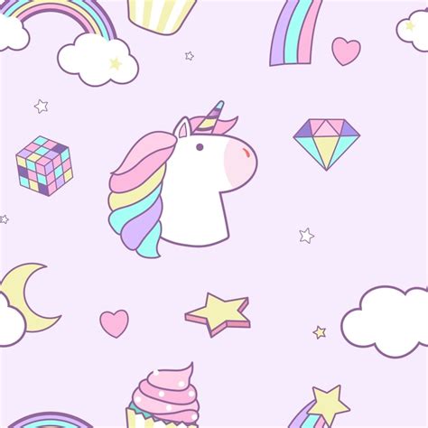 Kawaii Fondos Unicornios Animados Lindos Y Bonitos Unicornios