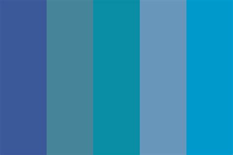 Tints Of Blue Monochromatic Color Palette
