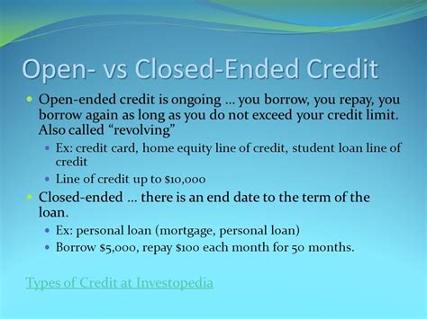 What Is Open End Or Revolving Credit Leia Aqui What Is The Difference