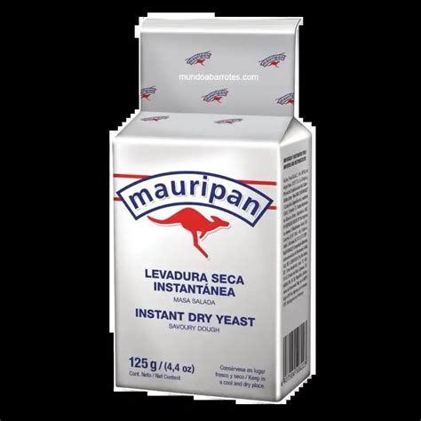Levadura seca instantánea Mauripan masa salada caja 20 unidades 500g
