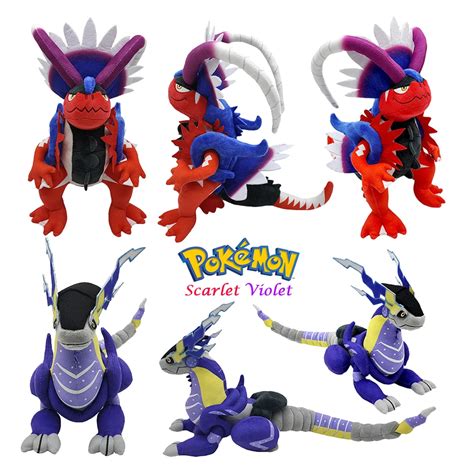 Pokemon Miraidon Koraidon Juguete De Peluche Pok Mon Escarlata Y