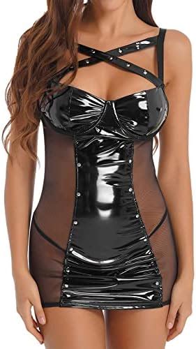 Ranrann Mini Robe Tres Courte Sexy Femme Robe Moulante Erotique Crayon