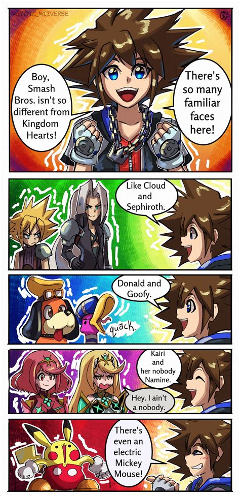 Everyone Is Here Sora In Super Smash Brothers Know Your Meme