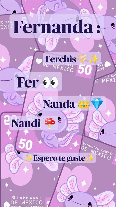 Pedido Apodos Para Fernanda Apodos Esper Ndote Me Gustas