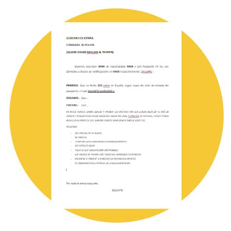 Carta De Solicitud De Asilo