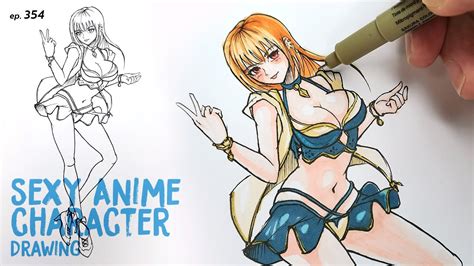 How To Draw Sexy Anime Character Manga Style Sketching Anime