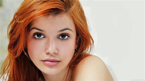 HD Wallpaper Women Redheads Metart Magazine Outdoors Depth Of Field
