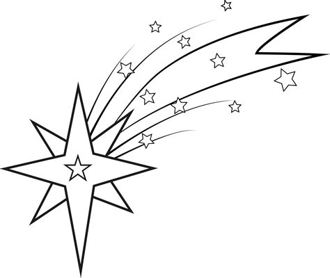 la estrella fugaz navideña cristiana de belén seguida por los reyes
