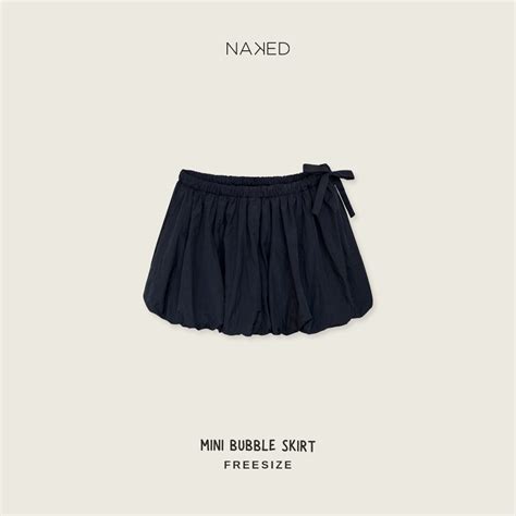 Chân váy ngắn cột dây eo dáng bồng NAKED by V Mini Bubble Skirt