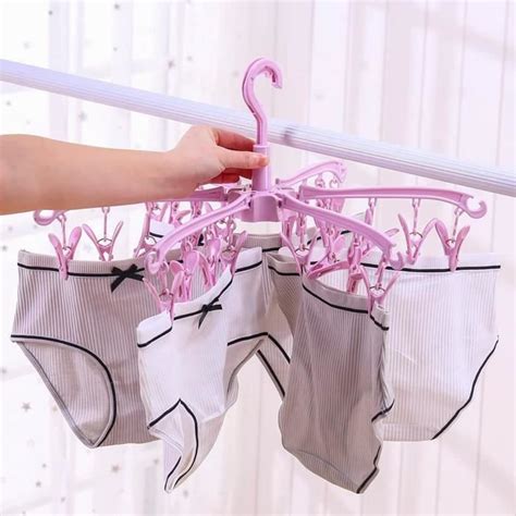 Étendoir Chaussette Séchoir Tourniquet Chaussettes 360 Rotatif avec 24