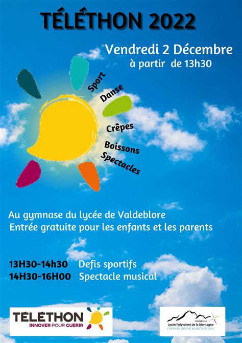 Téléthon 2022 Lycée de la montagne