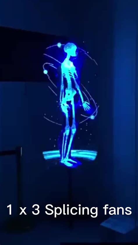 Wifi D Hologram Projector Fan Cm Indoor Naked Eye D Advertising
