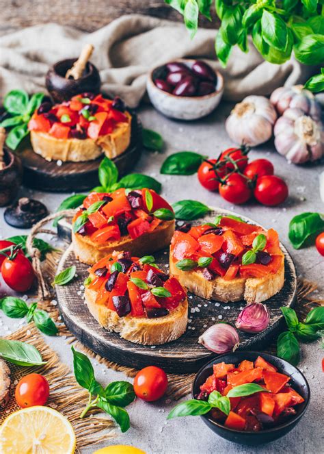 Vegan Bruschetta Recipe Easy Tomato Garlic Crostini Bianca Zapatka