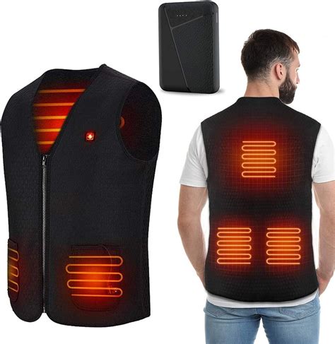 Gilet Chauffant électrique 10000mAh Homme Femme électrique Gilet