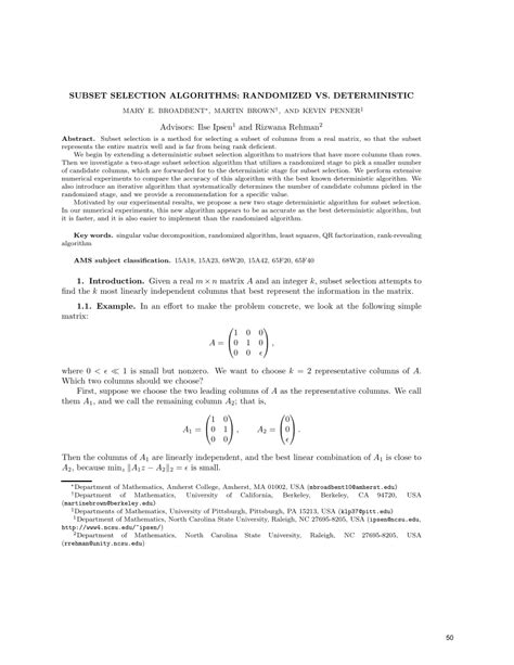 pdf subset selection algorithms randomized vs deterministic