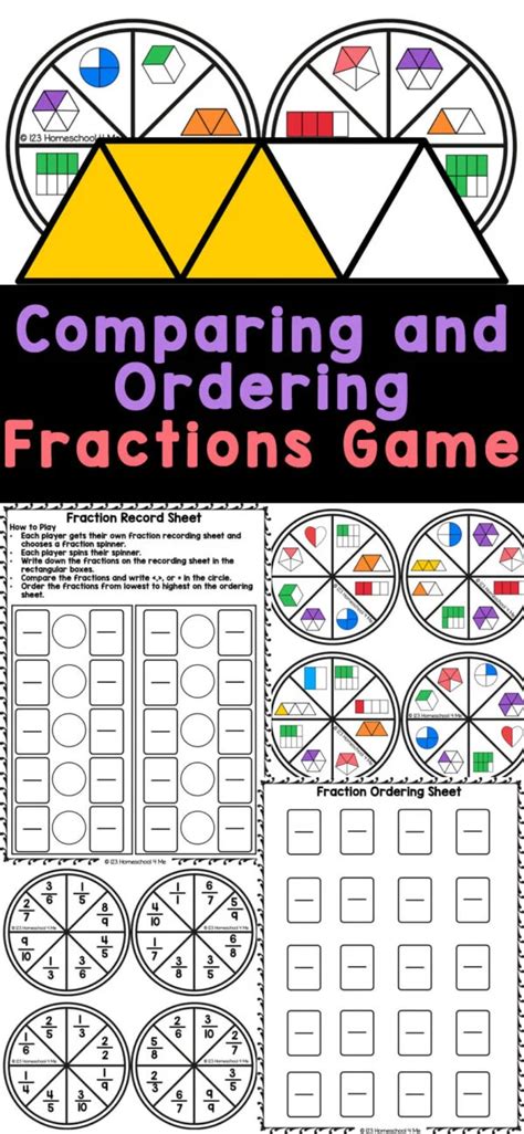 Free Printable Comparing Fractions