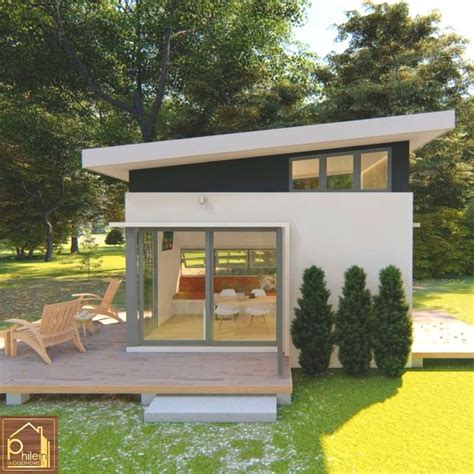 Modern Tiny House Plan With Loft Bedroom 25 Sqm Basic Etsy House