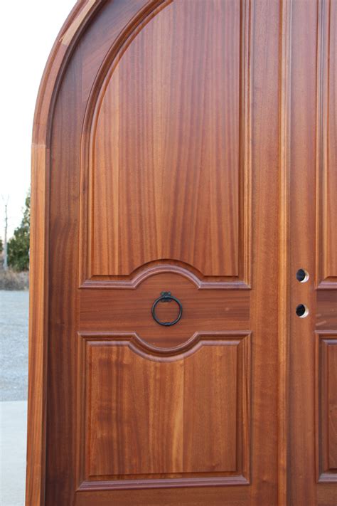 Arched Double Doors Exterior Mahogany