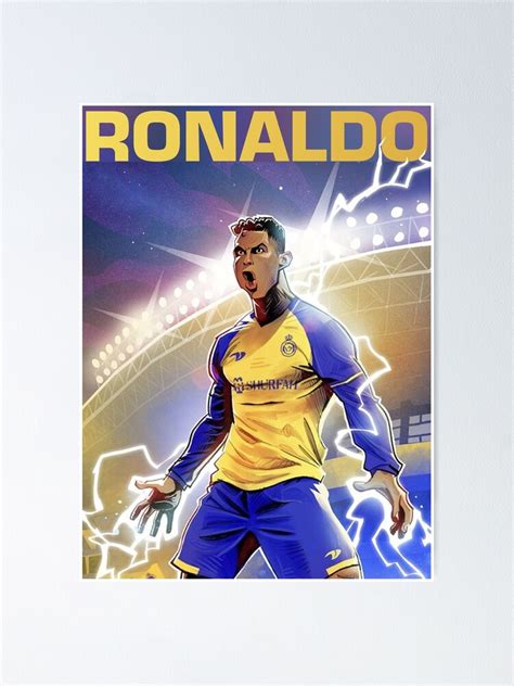 Ronaldo Al Nassr Football Club رونالدو نادي النصر السعودي Poster