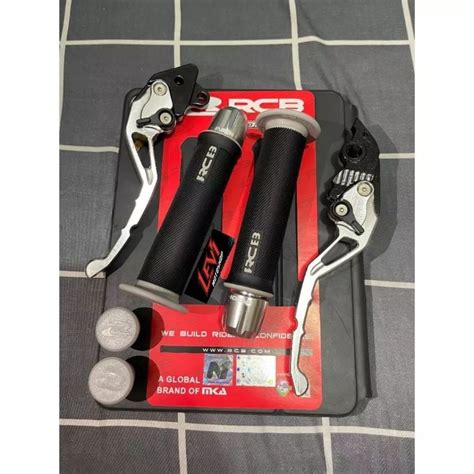 Jual Handgrip RCB Original HG55 Jalu Stang CNC Handle Rem Stelan