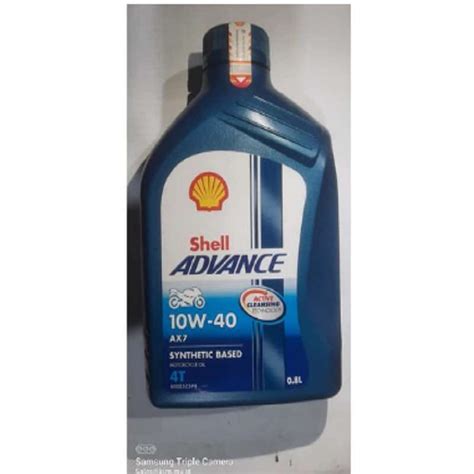 Jual OLI MOTOR SHELL ADVANCE AX7 10W 40 0 8L BARCODE SCAN Di Seller