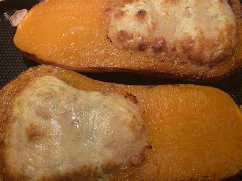 Recette Butternut Farcie Au Fromage Frais Lardon Et Parmesan