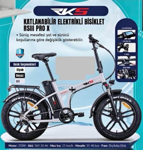 RKS RS3 PRO X ELEKTRİKLİ KATLANIR BİSİKLET SIFIR KUTULU Bisiklet