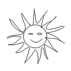 Smiling Sun Drawing At Paintingvalley Explore Collection Of