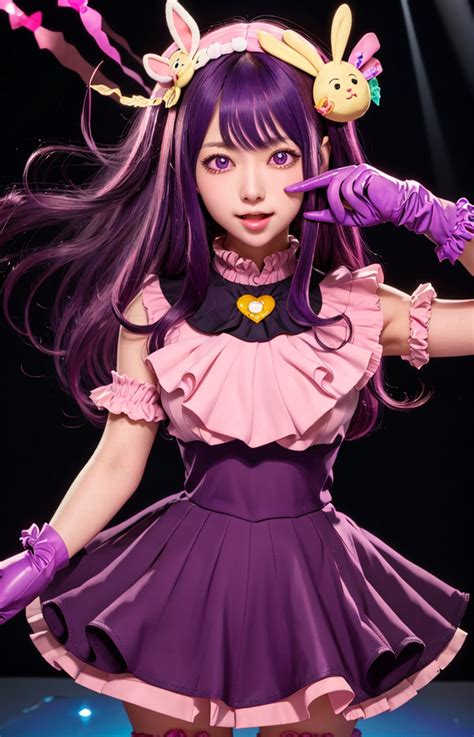 AI Art LoRA Model Oshi no Ko Hoshino Ai 星野 アイ PixAI