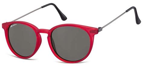 LENONKI okulary damskie męskie Montana czerwone Inna marka Moda