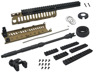 King Arms CASV Handguard Set W 14 5 Outer Barrel TAN Airsoft