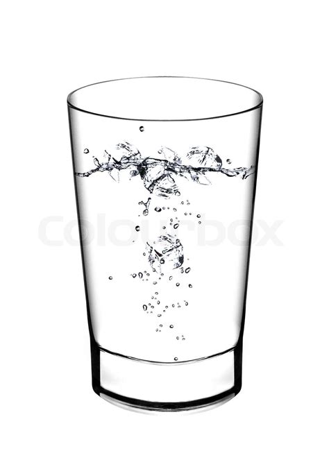 Glas Med Vand Stock Foto Colourbox