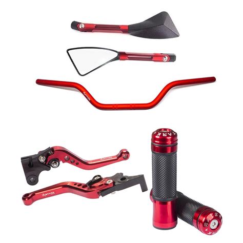 Kit Guid O Esportivo Manopla Fenix Manete Retrovisor Cbx Cb R