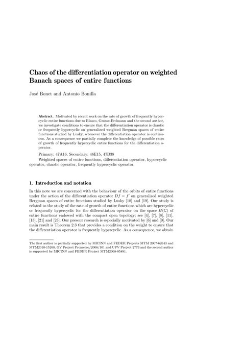 pdf chaos of the differentiation operator on weighted banach spaces of entire functions