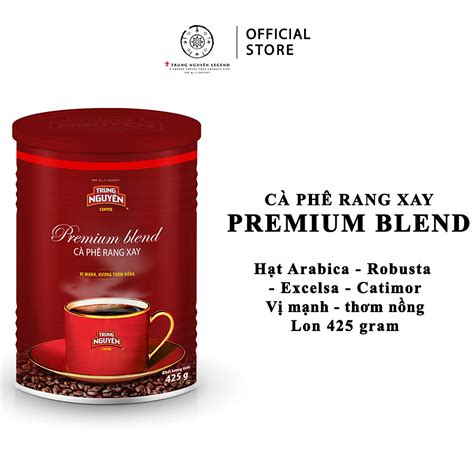 Trung Nguyên Legend Cà phê rang xay Premium Blend Lon 425gr Cà