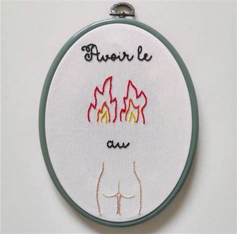 Avoir le feu au c Expression imagée Rébus Aura