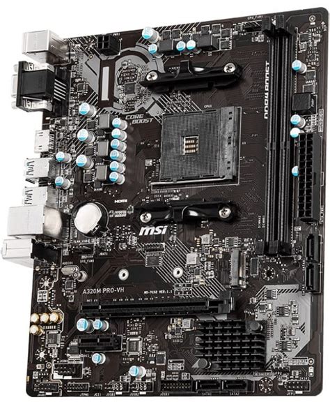 MSI A320M PRO VH AMD A320 Ryzen Socket AM4 Micro ATX Desktop