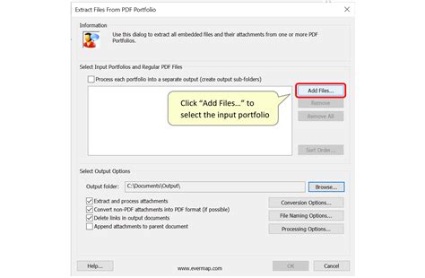 extracting files from a pdf portfolio with autoportfolio™ for adobe® acrobat®