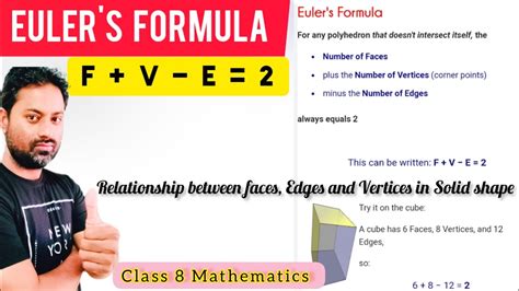 euler s formula। visualising solid shapes । how to find faces edges and vertices in a solid