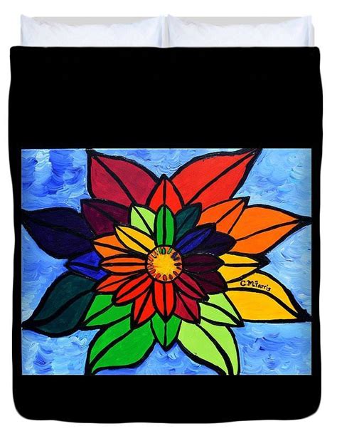 Rainbow Lotus Flowers Logo