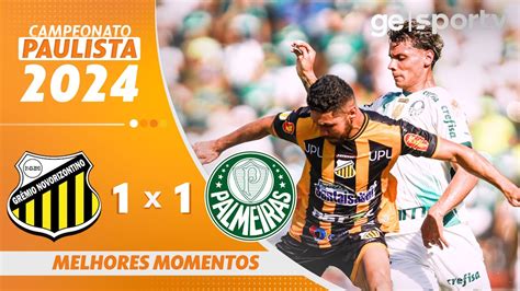 NOVORIZONTINO 1 X 1 PALMEIRAS MELHORES MOMENTOS CAMPEONATO PAULISTA