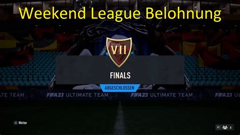 Fifa Meine Erste Weekend League Belohnung Youtube