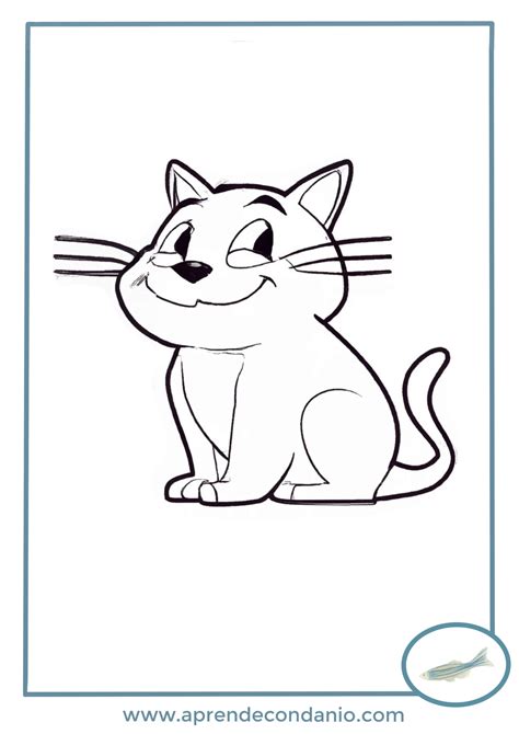 Dibujos de GATITOS Adorables para Colorear Fáciles