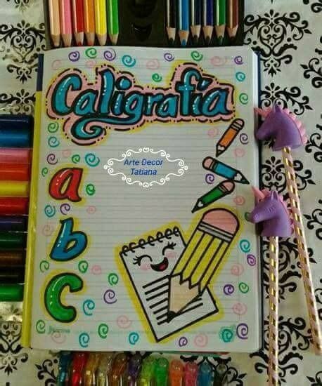 Caratula De Caligraf A En Mapas De Ideas Caratulas Faciles De