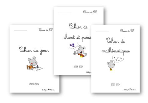 Mes Cahiers 2023 2024 Le Blog De Chat Noir