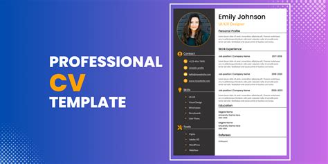 Professional CV Template Figma