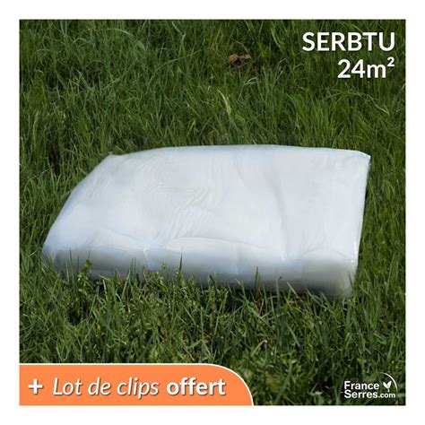 Bâche de rechange pour serre 24m2 avec 2 portes SERBTU32 24 TR