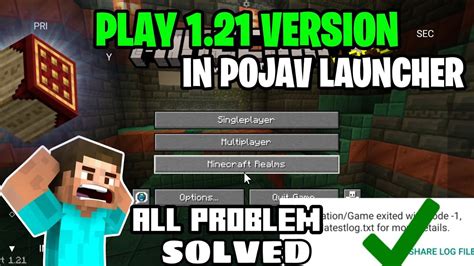 How To Play 1 21 In Pojav Launcher New Trick Without Crash And
