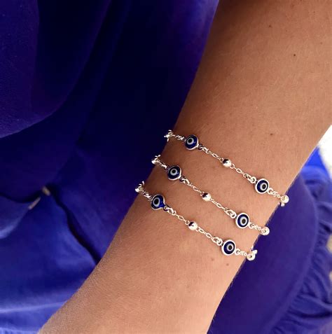 Pulsera Ojo Turco Azul Imma Accesorios Hechos A Mano En Uruguay